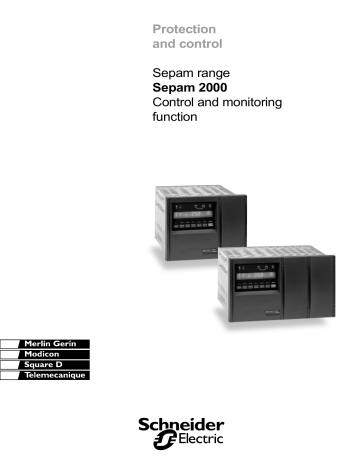 Schneider Electric Sepam 2000 User Guide | Manualzz