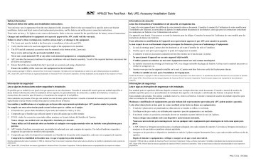 Schneider Electric Smart-UPS Accessories Mode d'emploi | Manualzz