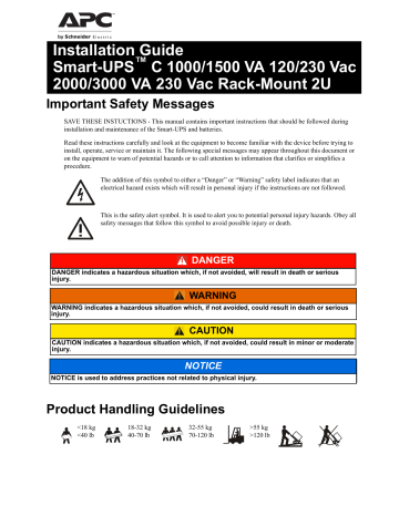 Schneider Electric Smart-UPS Installation Guide | Manualzz