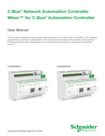 Schneider Electric C-Bus LSS5500NAC & LSS5500SHAC Automation Controller ...