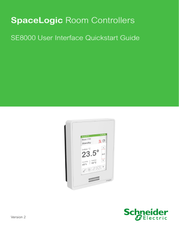 Schneider Electric SpaceLogic SE8000 Quick Start | Manualzz
