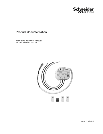 Schneider Electric KNX - Blind actuator FM System user guide | Manualzz
