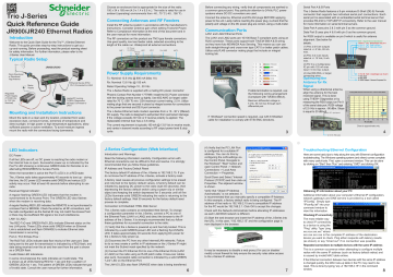 Schneider Electric Trio JR Quick Start Guide | Manualzz