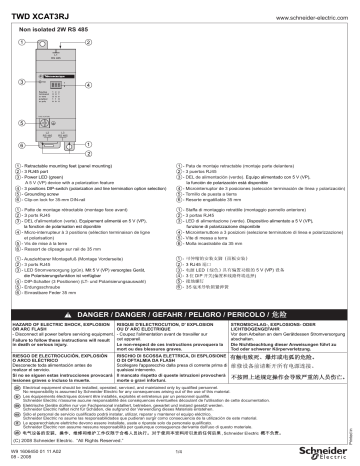 Schneider Electric TWDXCAT3RJ T-junction box Modbus RS485 ...