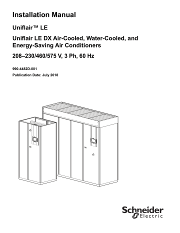 Schneider Electric Uniflair LE DX Installation Manual | Manualzz