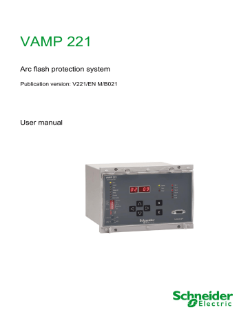 System configuration. Schneider Electric VAMP Arc Flash Protection ...