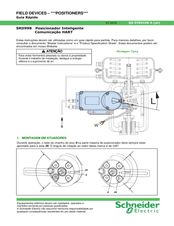 Schneider Electric SRD998 Intelligent Positioner Quick guide | Manualzz
