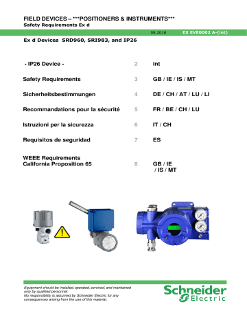Schneider Electric Positioners and Instruction Sheet | Manualzz