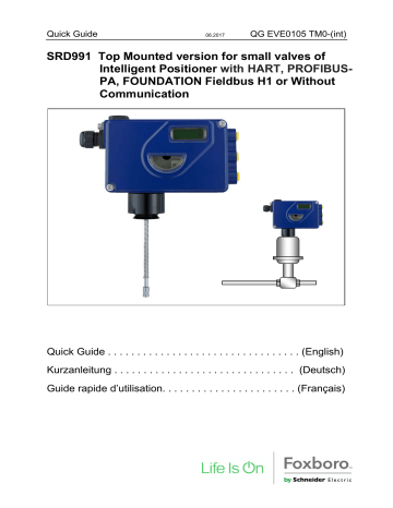 Schneider Electric SRD991 Top Mounted Quick guide | Manualzz