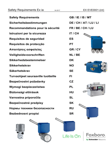Schneider Electric Safety Requirements Ex ia - International Issue ...