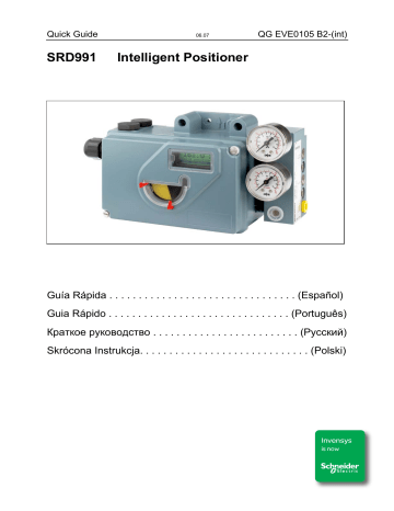 Schneider Electric SRD991 Intelligent Positioner Quick guide | Manualzz