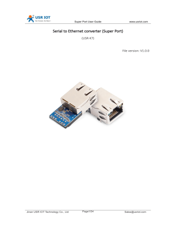 USR IOT USR-K7 KPORT Module User Guide | Manualzz