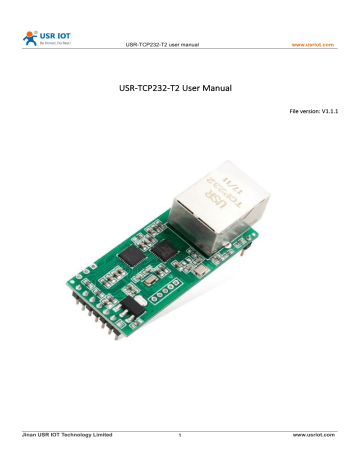USR IOT USR-TCP232-T2 Ethernet Module User Manual | Manualzz