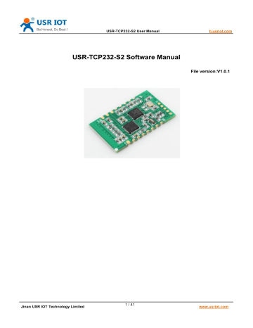 USR IOT USR-TCP232-S2 Ethernet Module User Manual | Manualzz