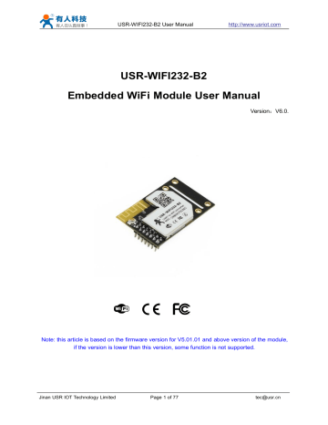 USR IOT USR-WIFI232-B2 WiFi Module User Manual | Manualzz