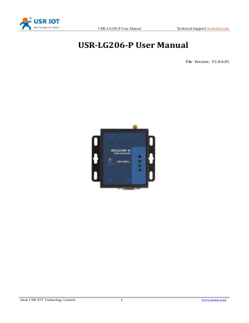 USR IOT USR-LG206-P LoRa Modem User Manual | Manualzz