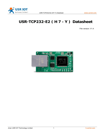 USR IOT USR-TCP232-E2 Ethernet Module Datasheet | Manualzz