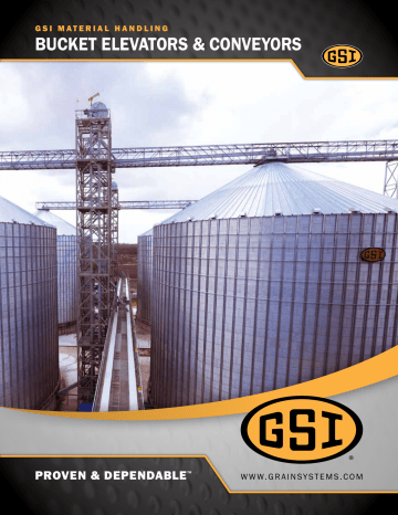 Cumberland GSI Bucket Elevators and Conveyors Owner's Manual | Manualzz