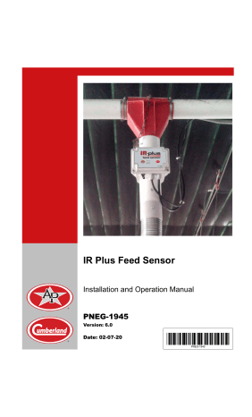 Cumberland PNEG-1945 - IR Plus Feed Sensor Owner's Manual | Manualzz