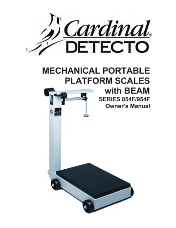 Detecto Mechanical Portable Owner’s Manual | Manualzz