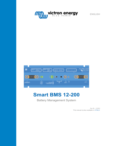 Victron Energy Smart BMS 12-200 Owner Manual | Manualzz