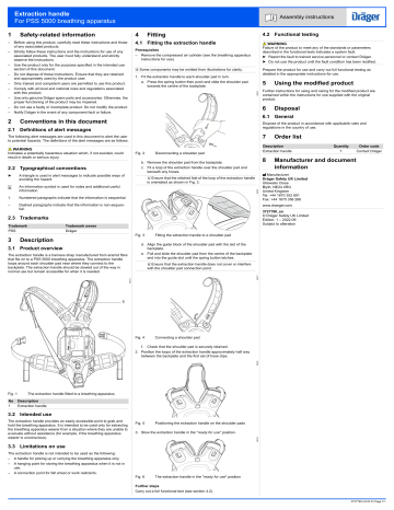 Dräger AI Extraction handle Assembly Instruction | Manualzz