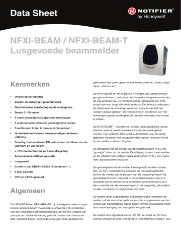 Notifier NFXI-BEAM-E Data papier | Manualzz