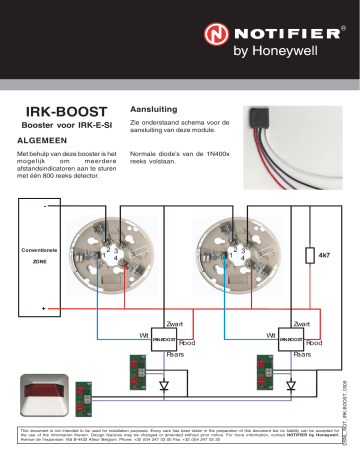 Notifier IRK-BOOST Data Sheet | Manualzz