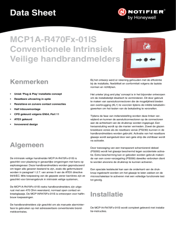 Notifier MCP IS Series Data papier | Manualzz