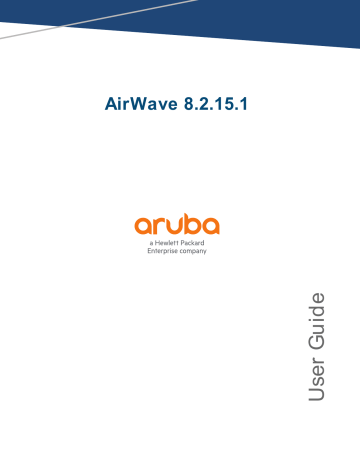 Aruba AW-HW-ENT AirWave User Guide | Manualzz