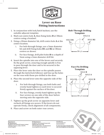 Smith & Locke 4267P Instruction manual | Manualzz