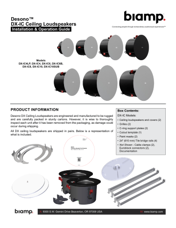 Biamp Desono DX-IC Loudspeakers Install Guide | Manualzz