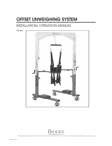 Biodex Unweighing System Operation Manual | Manualzz