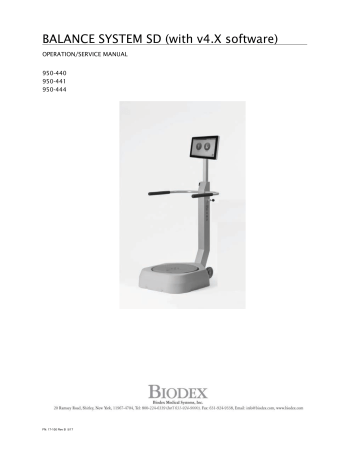 Biodex Balance System SD Operation & Service Manual | Manualzz
