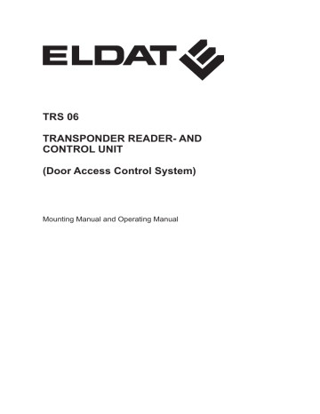 ELDAT TRS06 Transponder Operating Manual | Manualzz