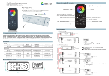 ELEKTRA Remote control RGB SR-2819S Installation manual | Manualzz