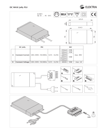 ELEKTRA Maxi Jolly A Installation manual | Manualzz
