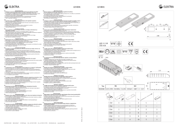 ELEKTRA LD 8041 Installation manual | Manualzz