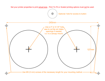 Neptune SKY DIY Mounting Template | Manualzz