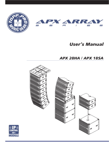 Topp Pro Music Gear APX System Owner's Manual | Manualzz