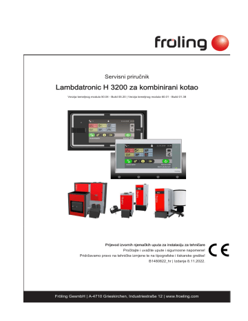 Froling Lambdatronic H 3200 Operativne instrukcije | Manualzz