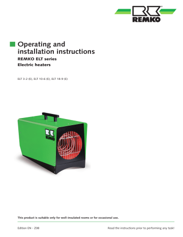 Remko ELT18-9E User Manual | Manualzz