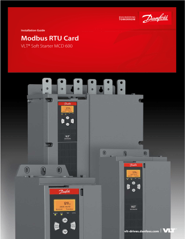 Danfoss VLT Soft Starter MCD 600 MCD600 Modbus RTU Card Installation Guide | Manualzz