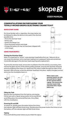 Totally Wicked Skope S Owner Manual | Manualzz