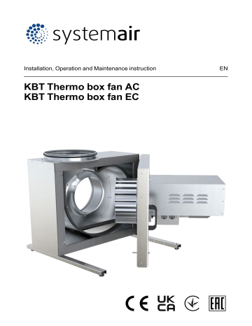 Systemair KBT 250EC Thermo fan Instruction | Manualzz