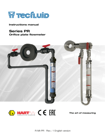 Tecfluid SERIES PR Instructions manual | Manualzz