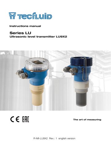 Tecfluid LU9X2 Instructions manual | Manualzz