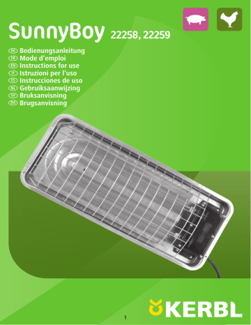 Kerbl 22258 Radiant heater SunnyBoy instruction manual | Manualzz
