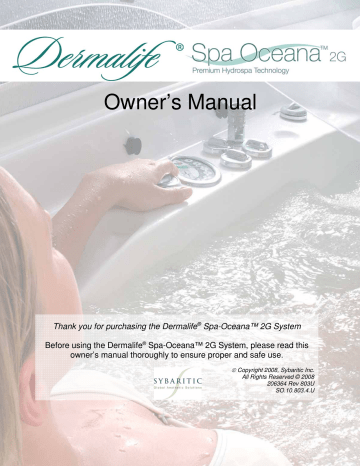Dermalife Spa-Oceana 2G Owner's Manual | Manualzz