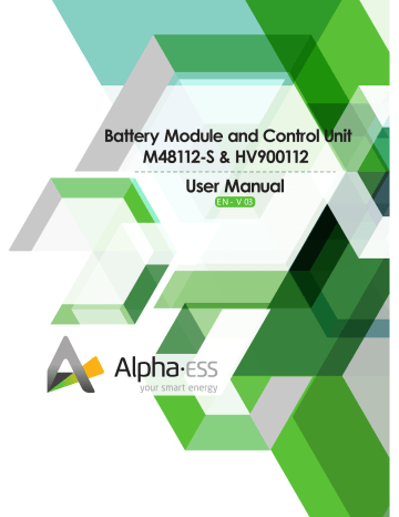 Alpha ESS HV900112, M48112-S User Manual | Manualzz